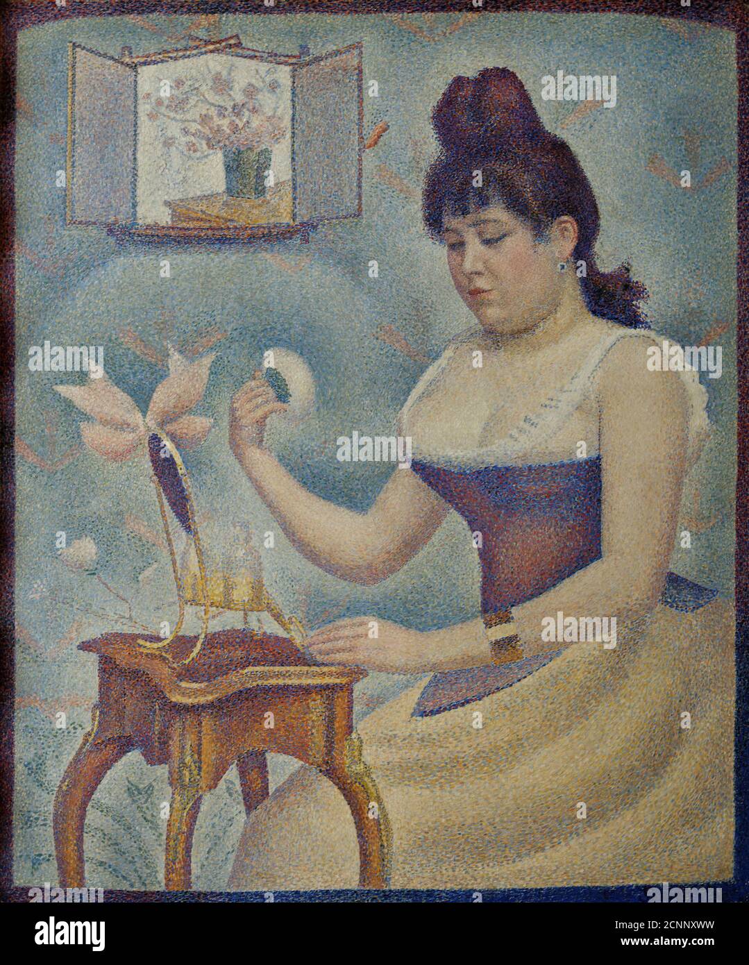 Jeune femme se poudrant (Young woman powdering herself), 1889-1890 ...