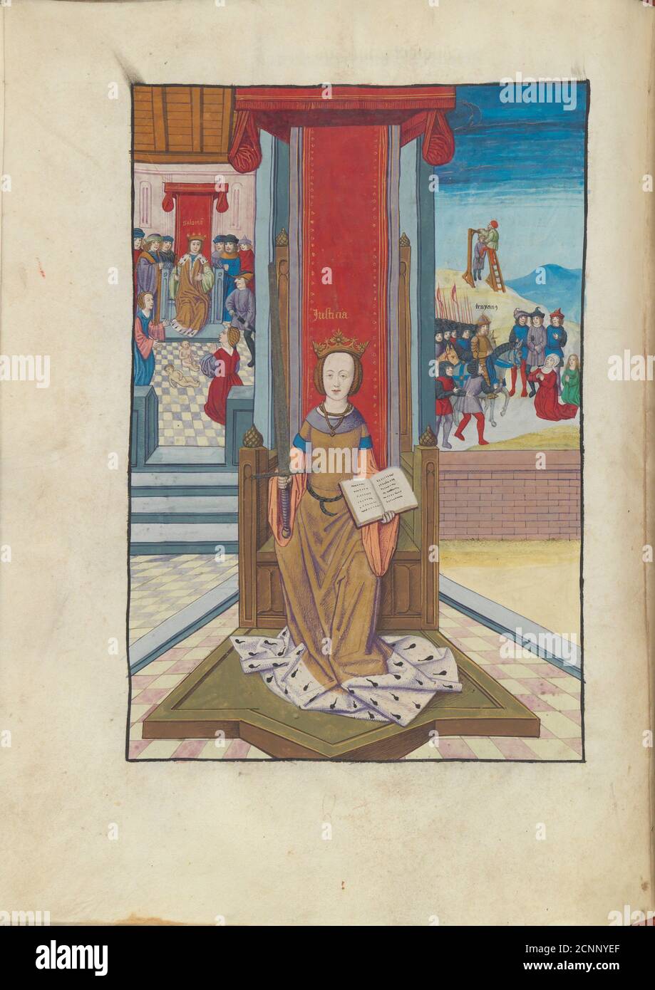 Justitia (Justice) from Margareta Philosophica, 16th century. Private ...