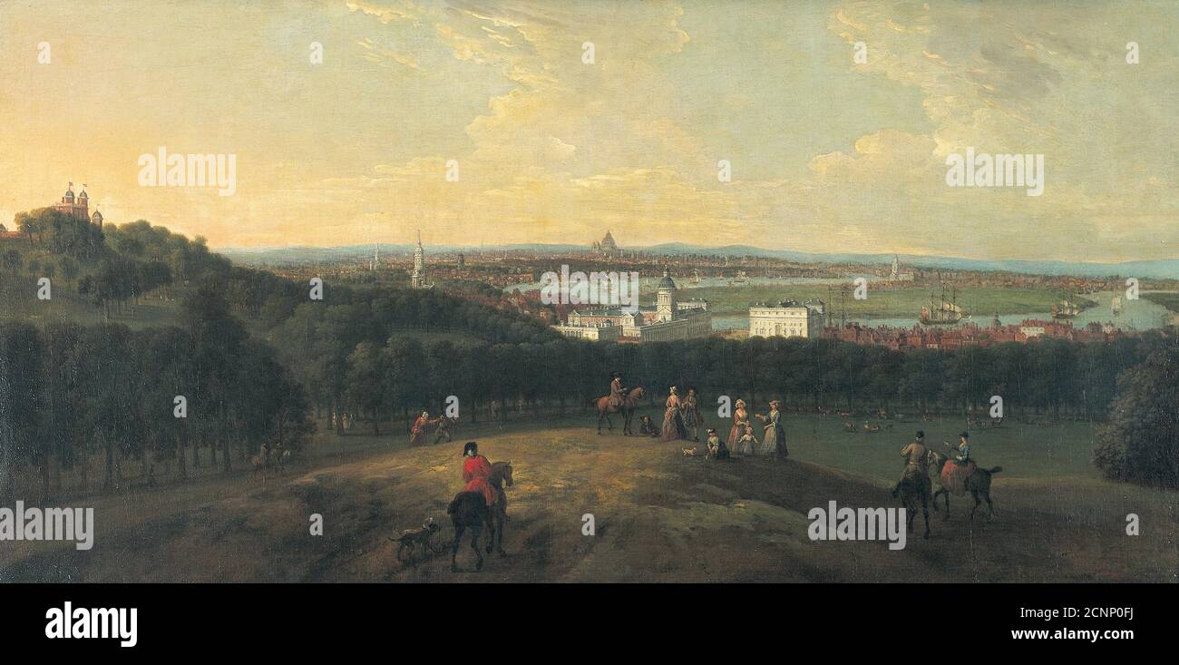 London from Greenwich Park, 1718. Found in the collection of Bank of ...