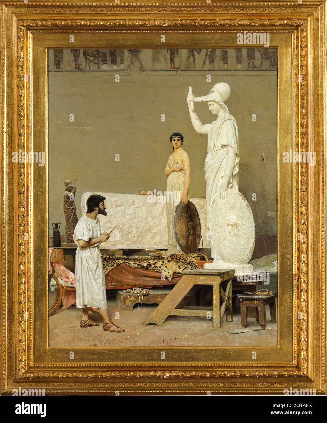 Phidias working on his statue of Minerva, 1869. Private Collection ... Phidias working on his statue of Minerva, 1869. Private Collection ...