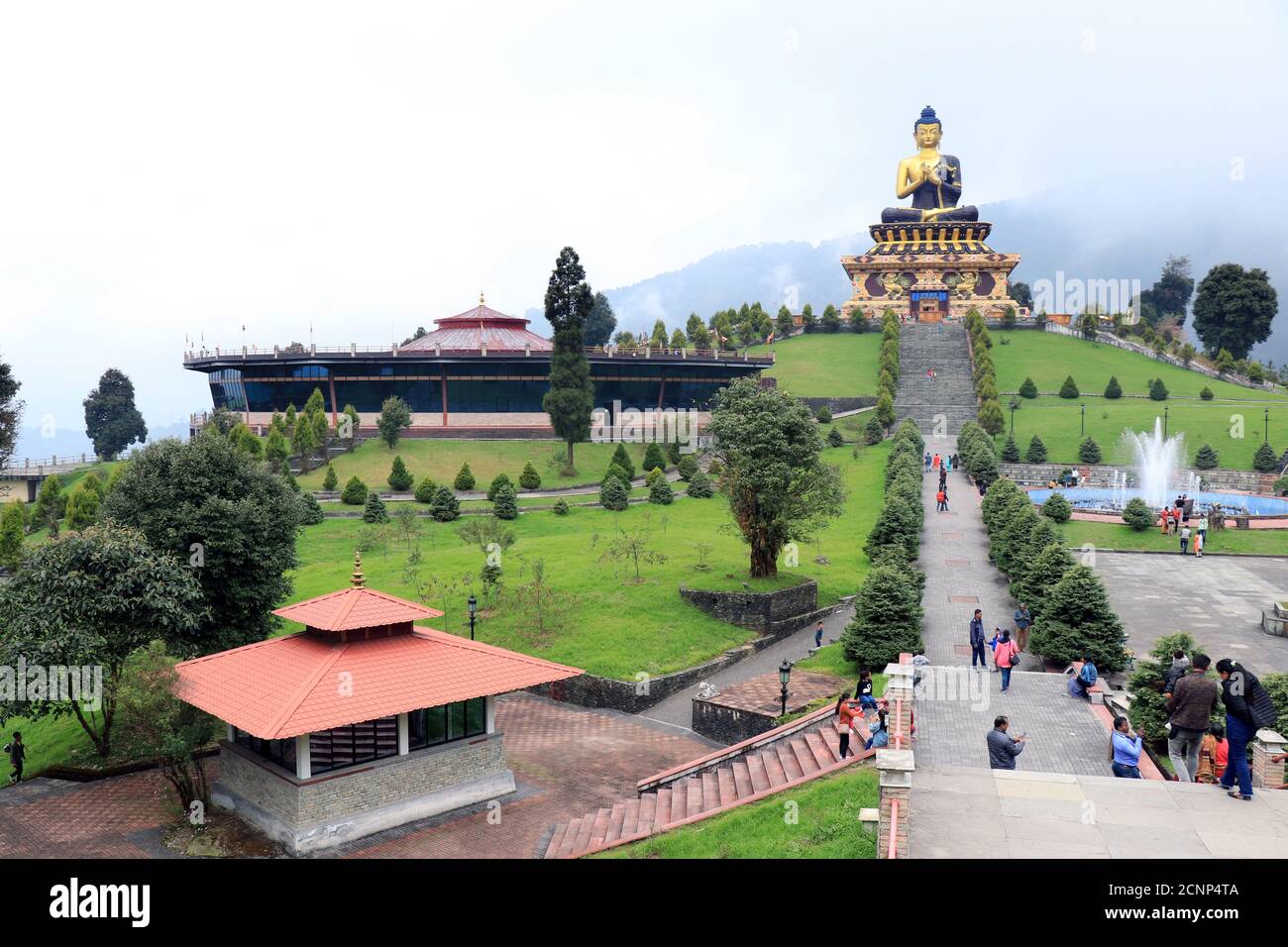 Buddha Park of Ravangla. Beautiful huge statue of Lord Buddha, at ...