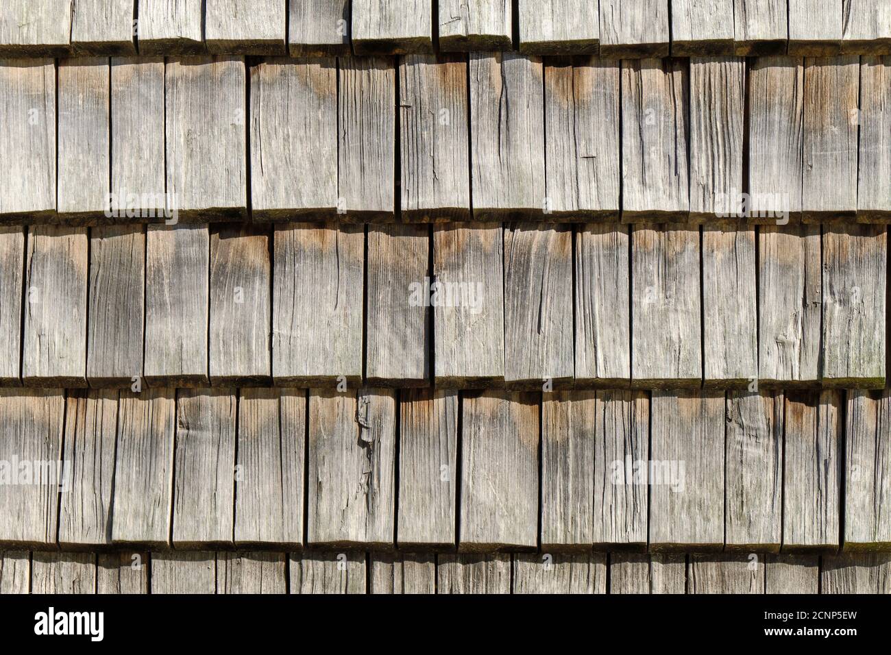 The wooden wall of the building. The pattern of wooden wall. Modern ...