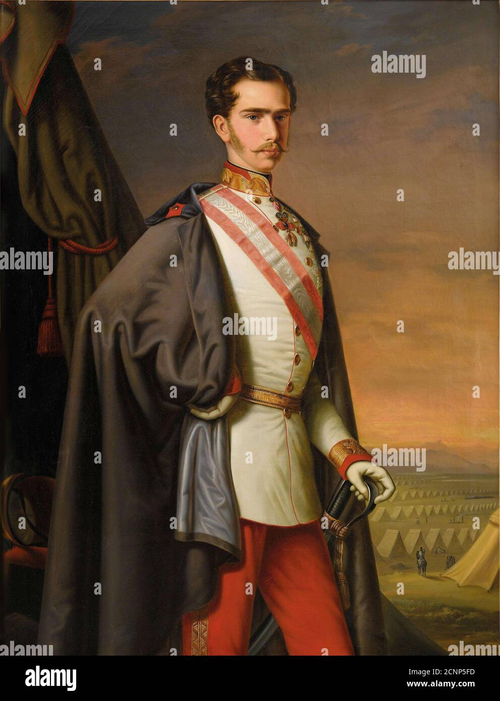 Portrait of Emperor Franz Joseph I of Austria, 1856. Private Collection ...