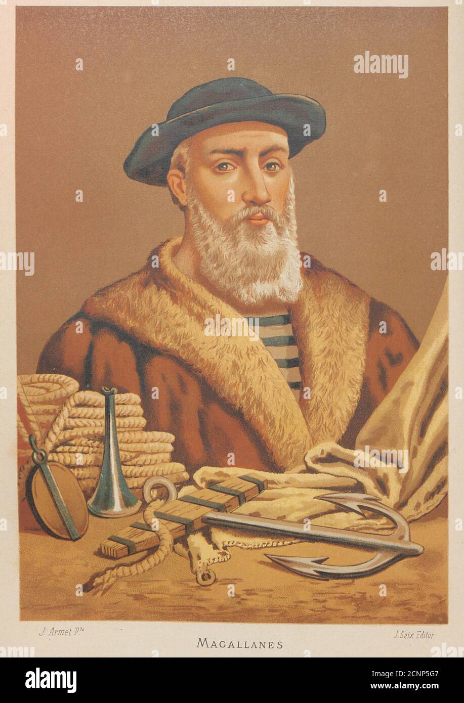 Portrait of Ferdinand Magellan (1470-1521), 1879. Private Collection ...