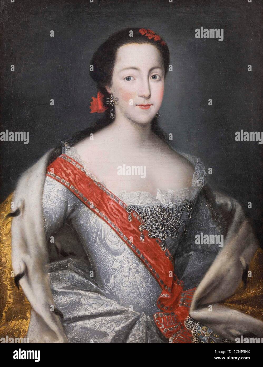 Portrait of Empress Catherine II (1729-1796), 1750s. Private Collection ...