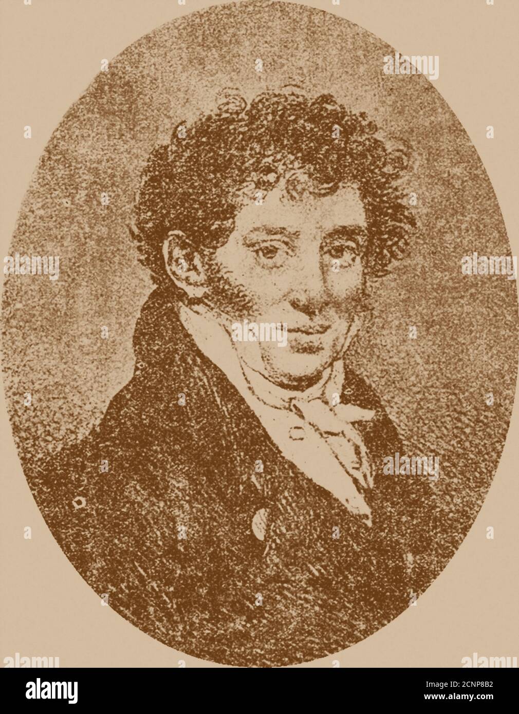 Portrait of the composer and guitarist Andrei Osipovich Sychra (1773 ...