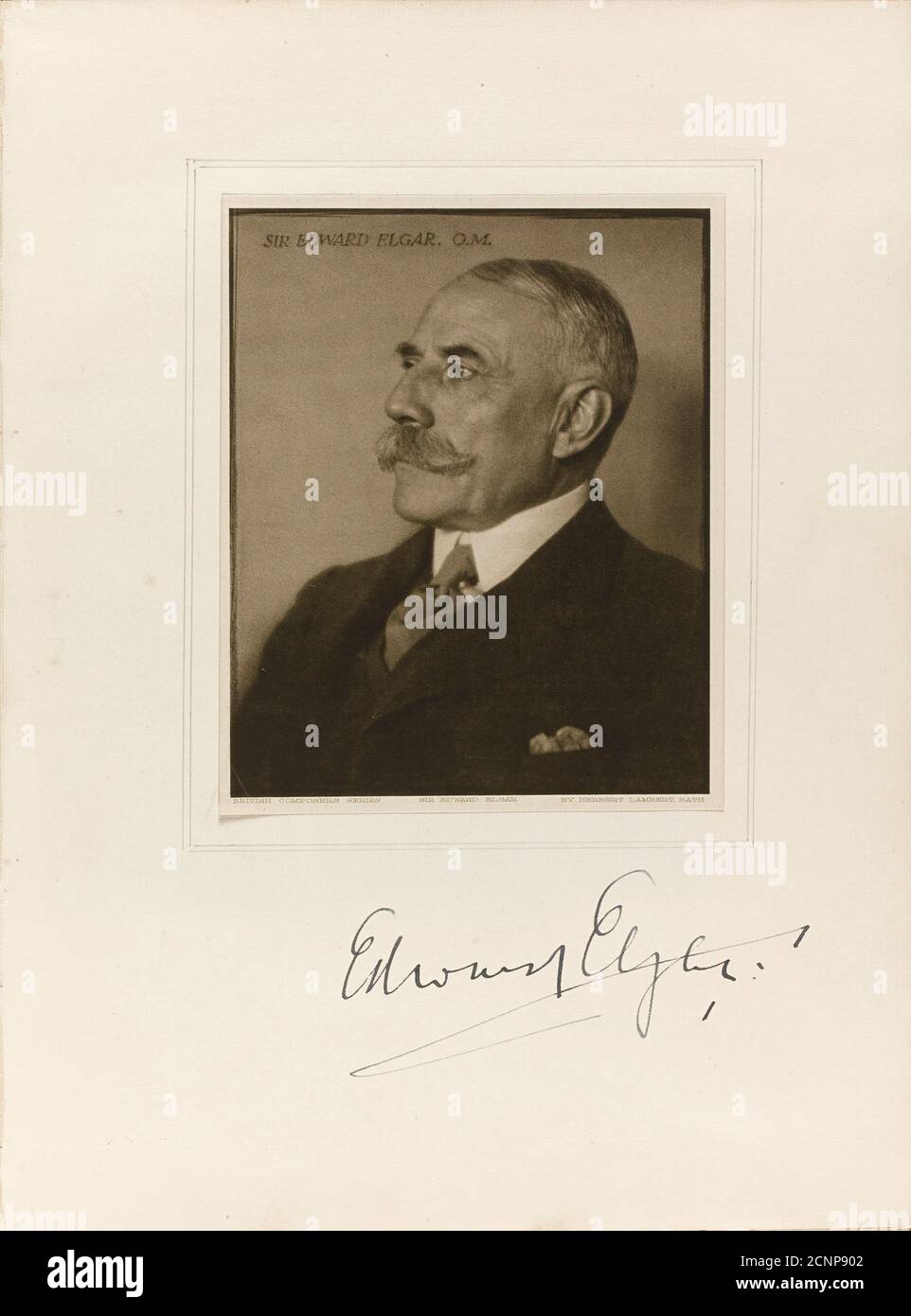 Edward elgar portrait hi-res stock photography and images - Alamy
