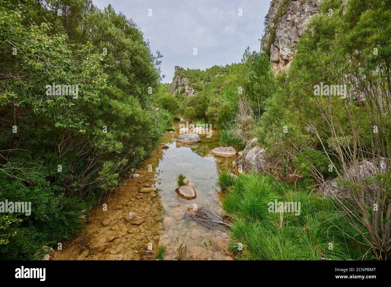 Landscape, Riu Brugent, Tarragona Province, Catalonia, Northern Spain ...