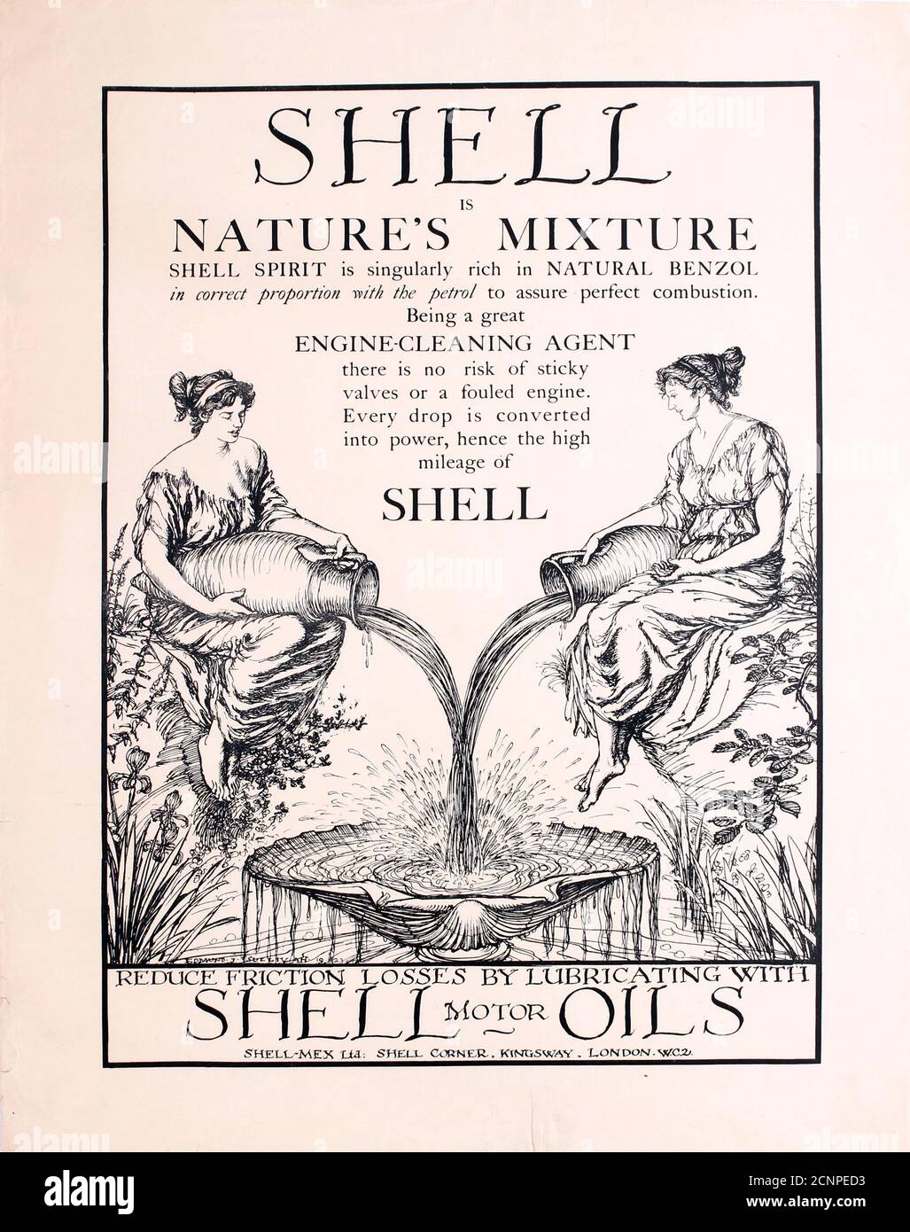 Shell Motor Oils, 1923. Private Collection Stock Photo - Alamy