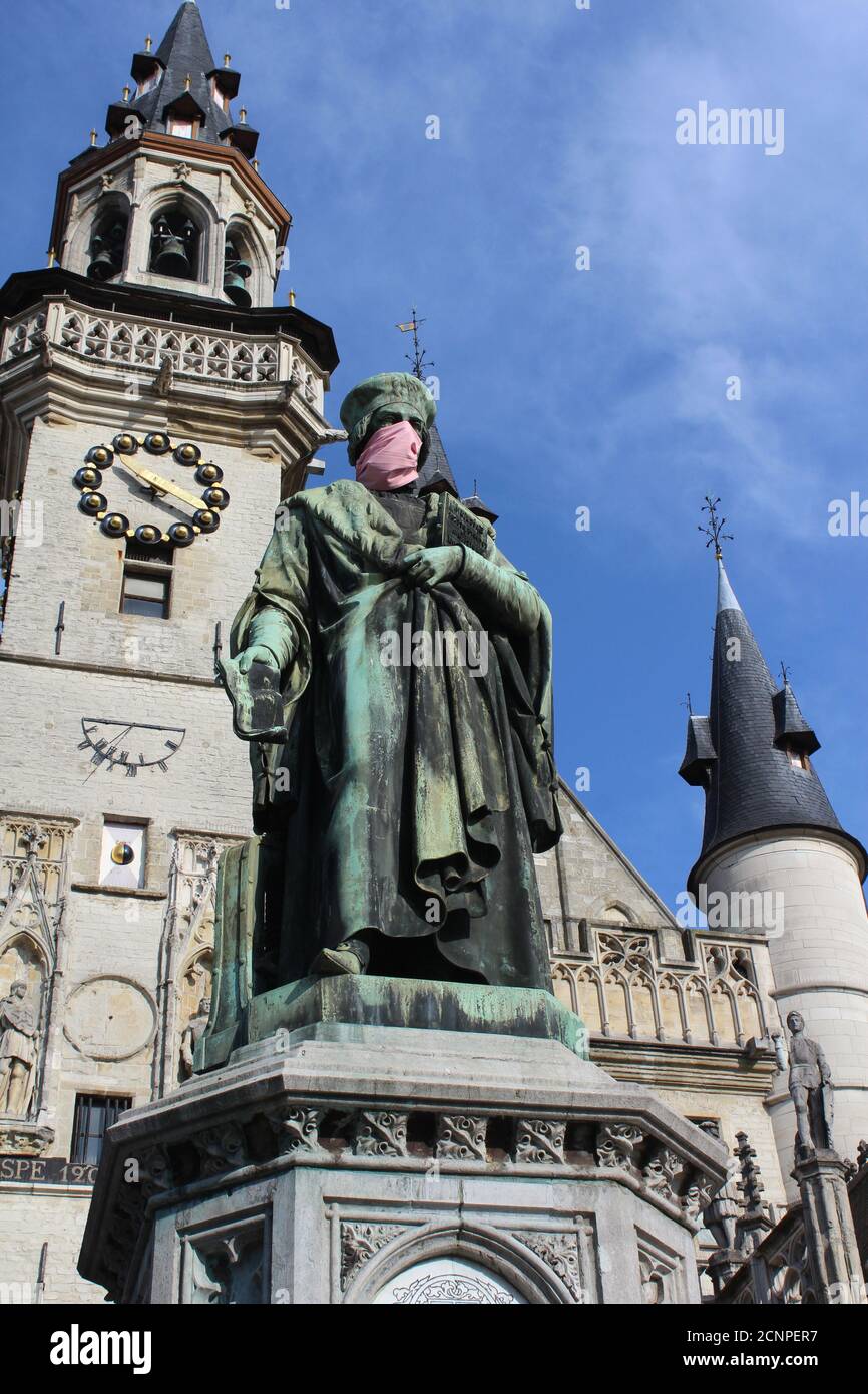 AALST, BELGIUM, 18 SEPTEMBER 2020: The Aalst landmark statue of Dirk ...