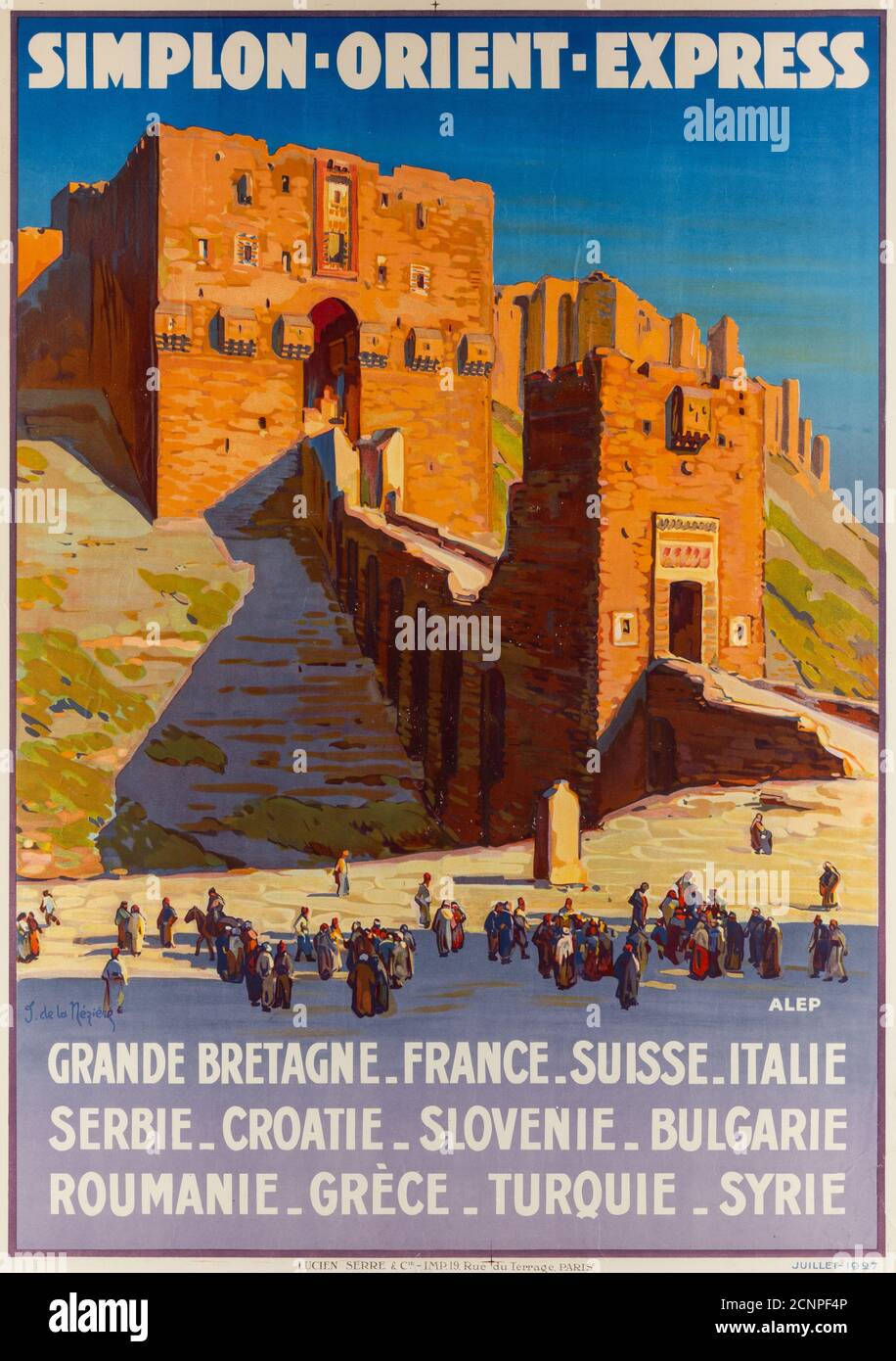 Orient express poster hi-res stock photography and images - Alamy