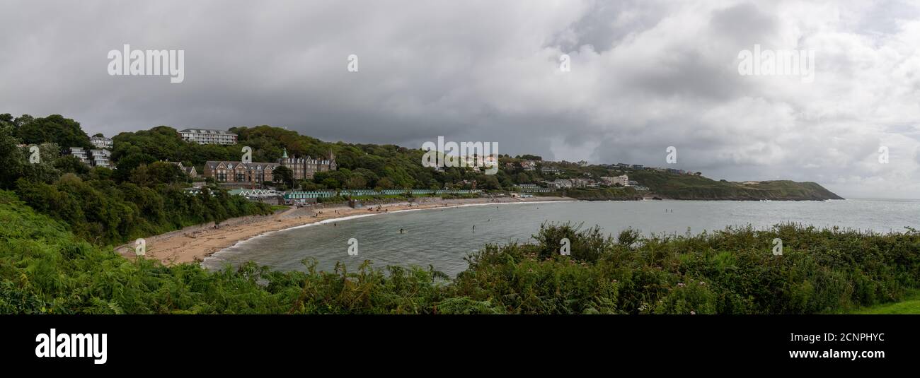 Coastline Walk Path at The Mumbles, Gower Peninsula, South Wales, UK ...