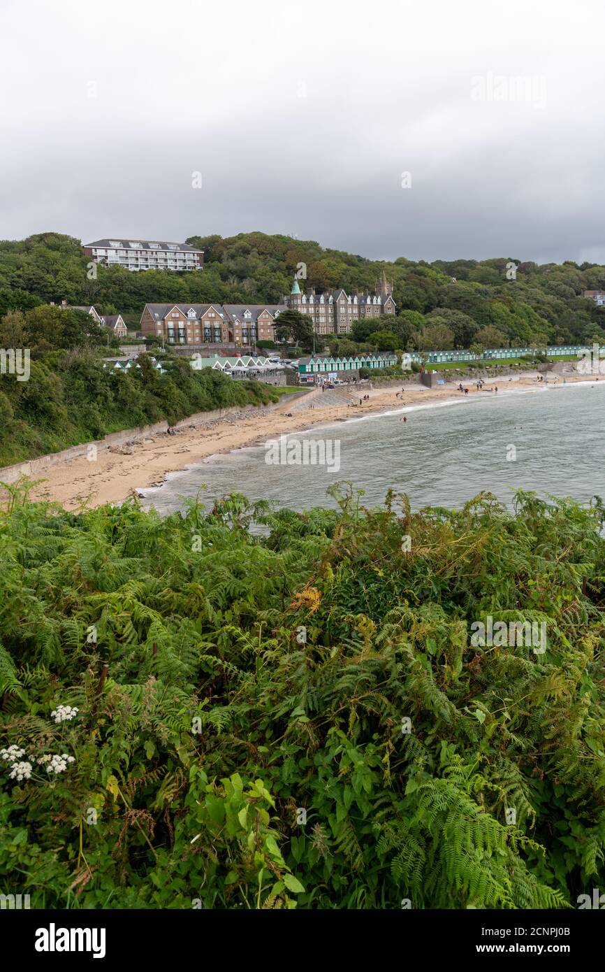Coastline Walk Path at The Mumbles, Gower Peninsula, South Wales, UK ...