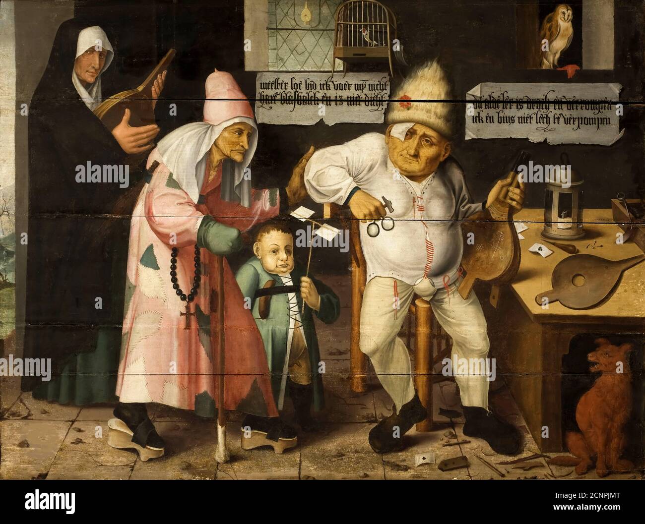 The bellows mender (After Hieronymus Bosch), c. 1550. Found in the ...