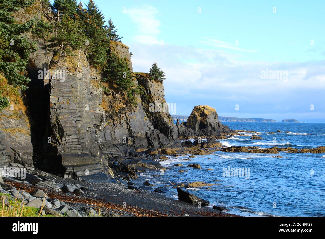 Alaska, landscape of Kodiak Island, United States Stock Photo - Alamy
