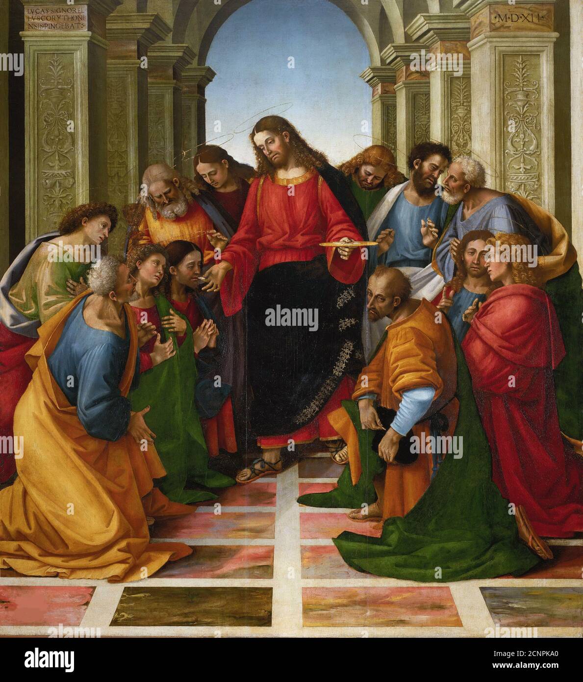 The Communion of the Apostles, 1512. Found in the collection of Museo ...