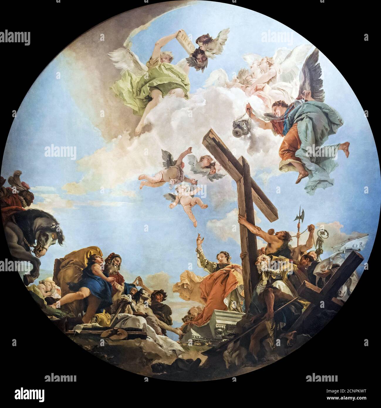 The Discovery of the True Cross, c. 1745. Found in the collection of ...