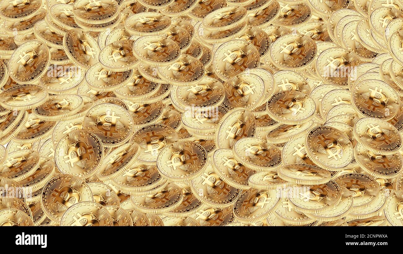 Bitcoin golden coin 3d rendering hi-res stock photography and images - Alamy