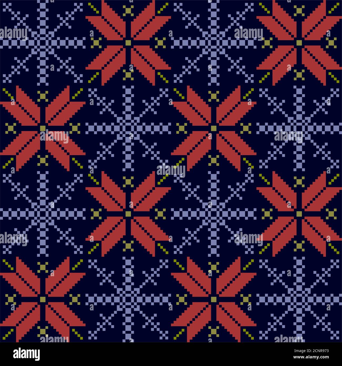 Seamless Snowflake Pattern. Nordic ornament. Winter Scandinavian ...