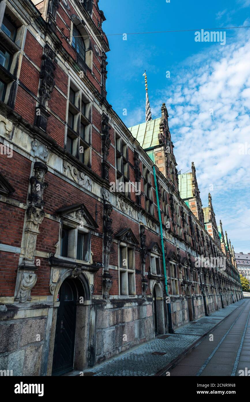 Facade of the Børsen or Børsbygningen, The Stock Exchange building ...