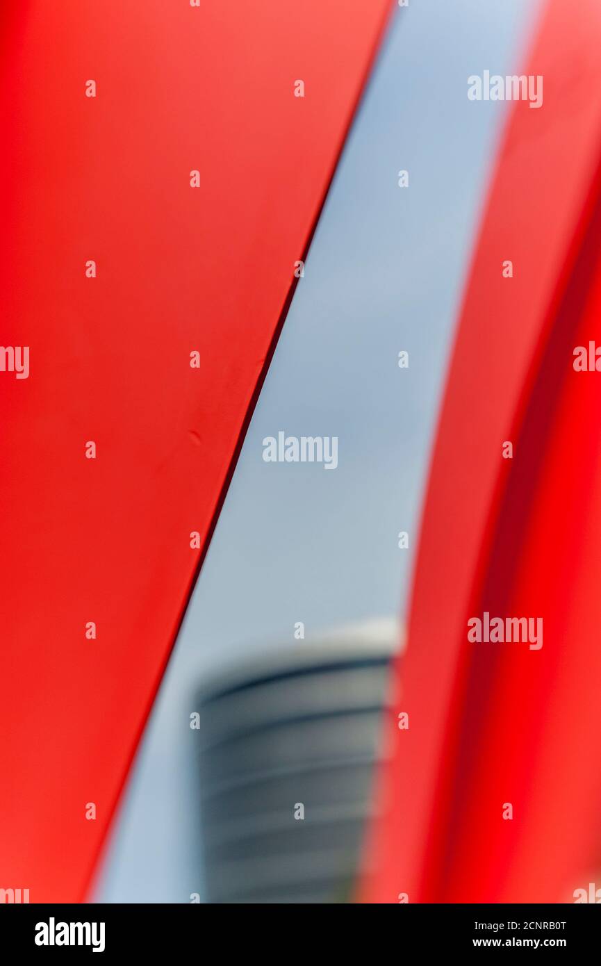 Lensbaby photo of the Eagle, art sculpture by Alexander Calder at the ...
