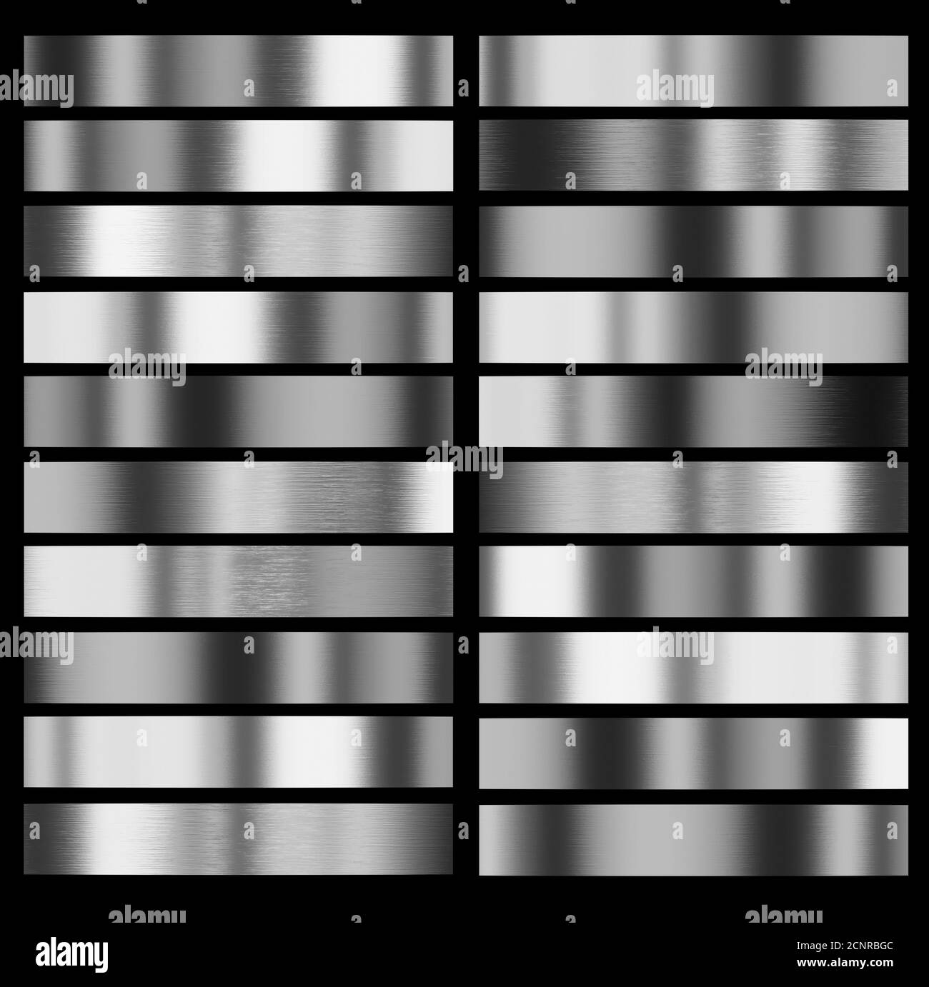 collection of different types of brushed metal Stock Photo - Alamy