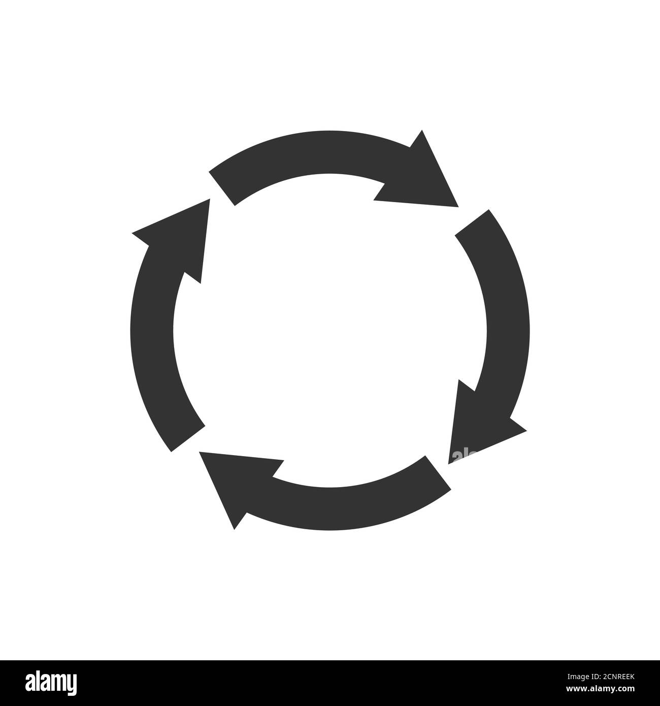 Recycle vector symbol vector illustration isolated. Sign of recycle ...