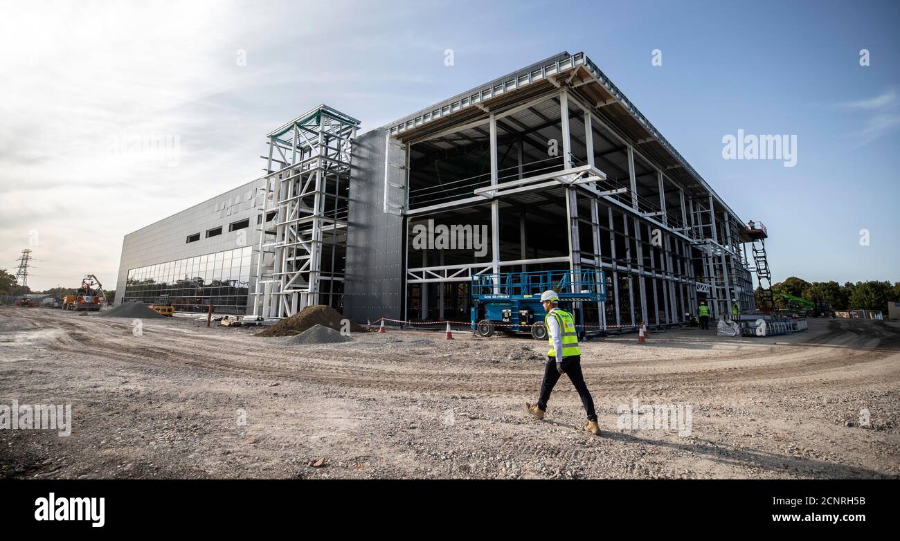 General view of the construction site of the new vaccines Manufacturing ...
