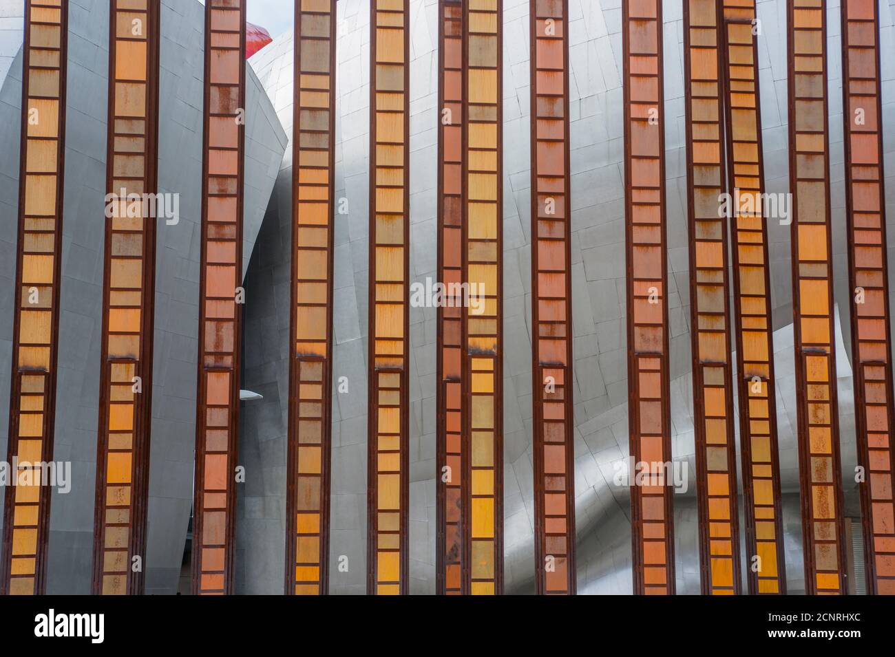 Grass blades sculpture seattle center hi-res stock photography and ...