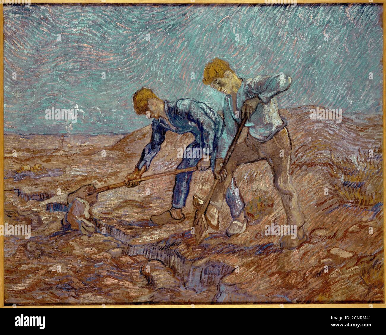 Two Peasants Digging (after Millet), 1889. Found in the collection ...