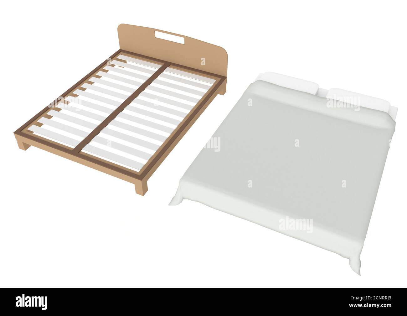 Double bed duvet empty Cut Out Stock Images & Pictures - Alamy