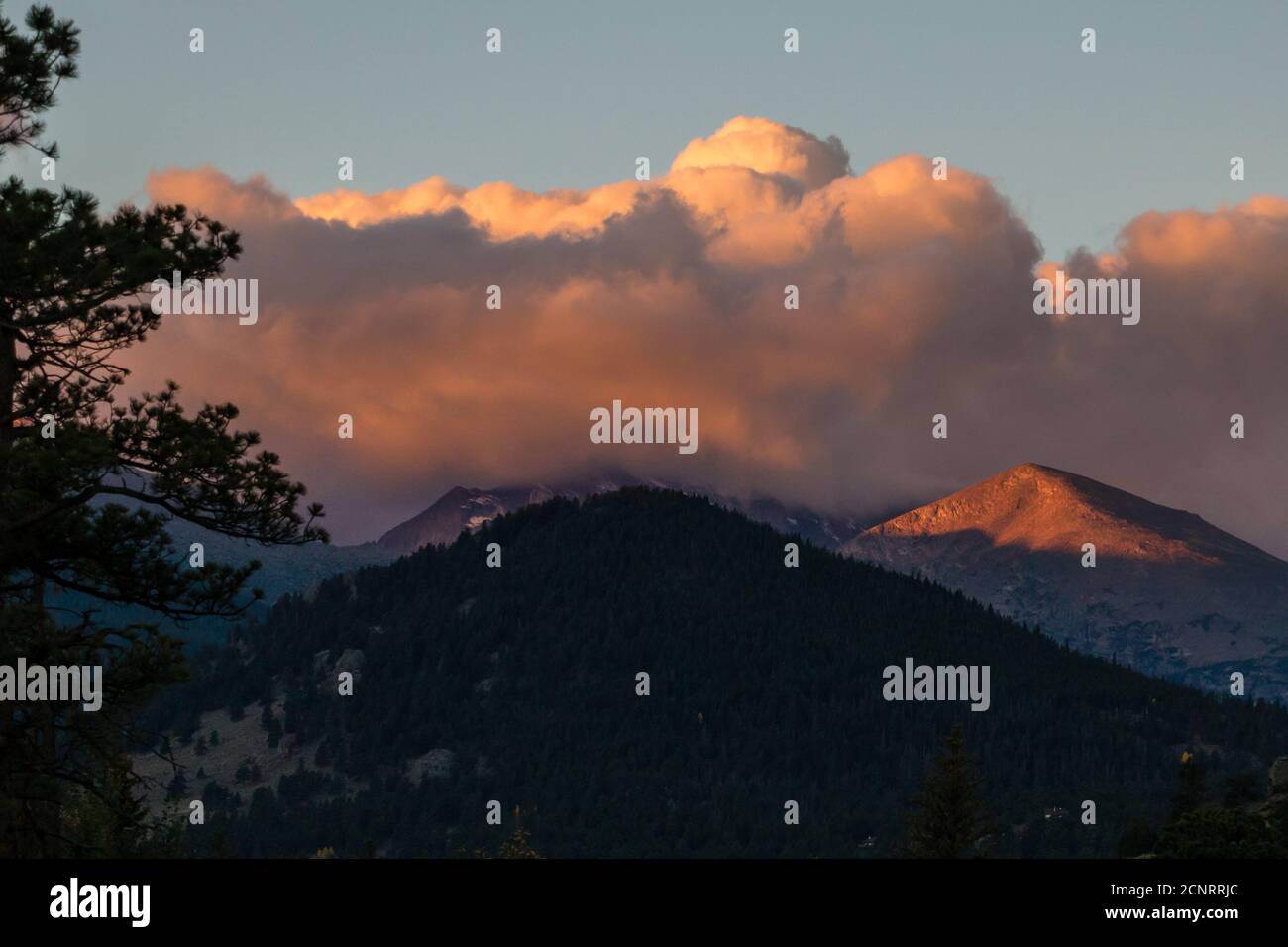 Colorado sunrise in Rocky Mountain National Park Stock Photo - Alamy