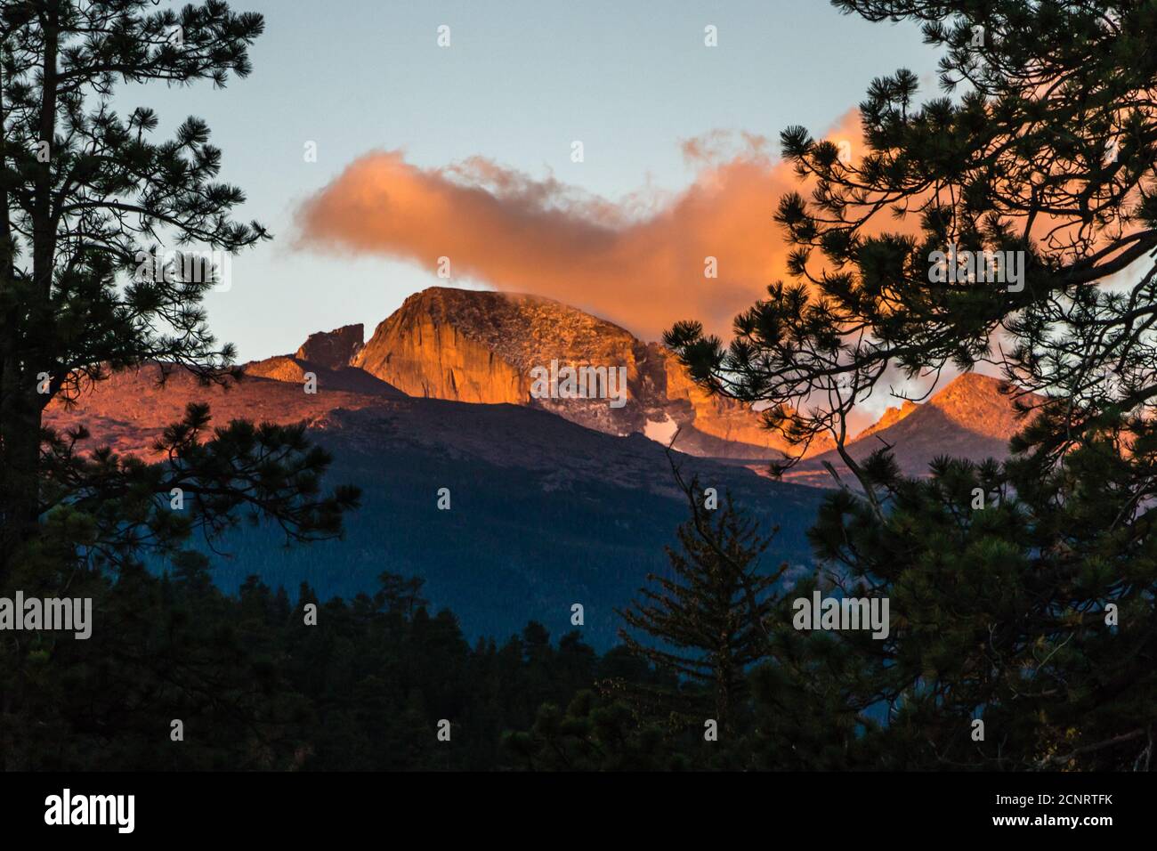 Colorado sunrise in Rocky Mountain National Park Stock Photo - Alamy
