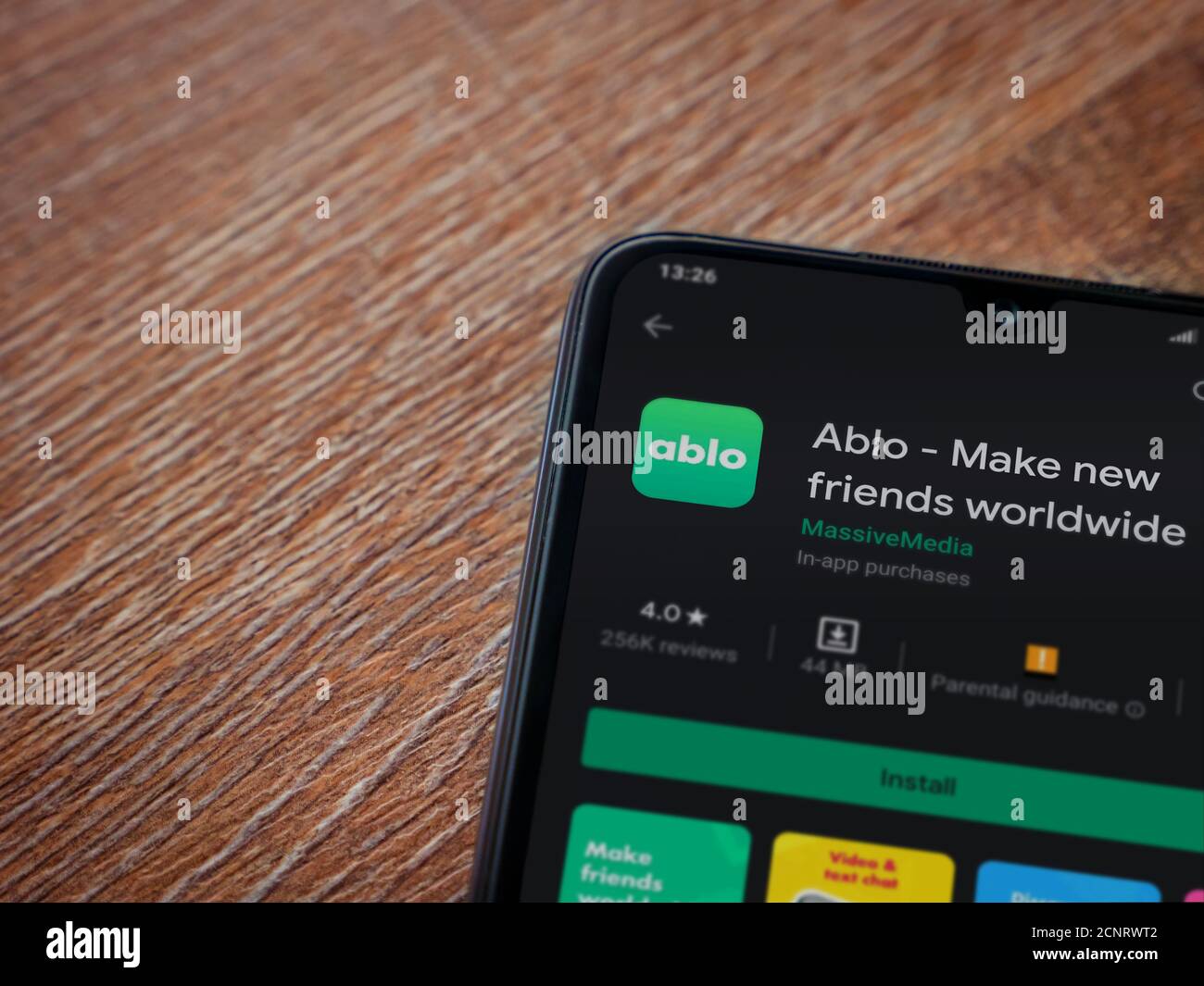 Lod, Israel - July 8, 2020: Ablo app play store page on the display of ...