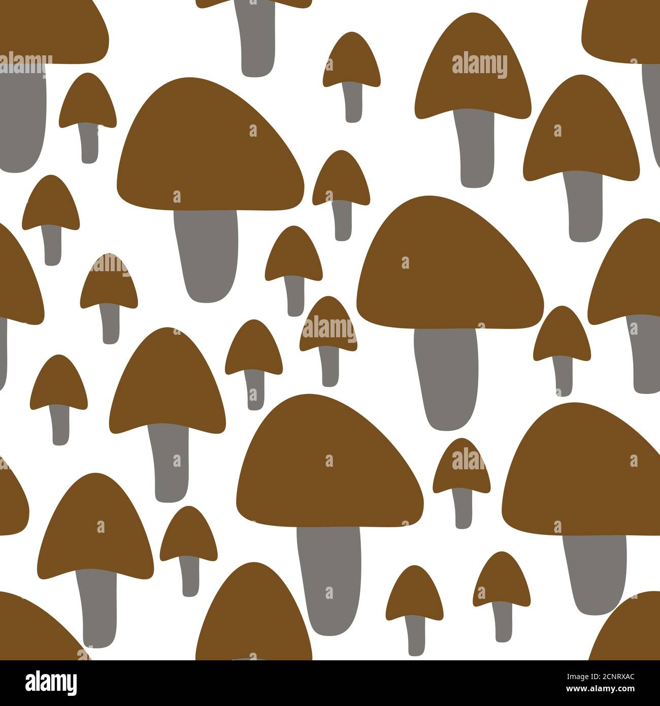 Seamless vector pattern mushrooms for background. Print on paper ...