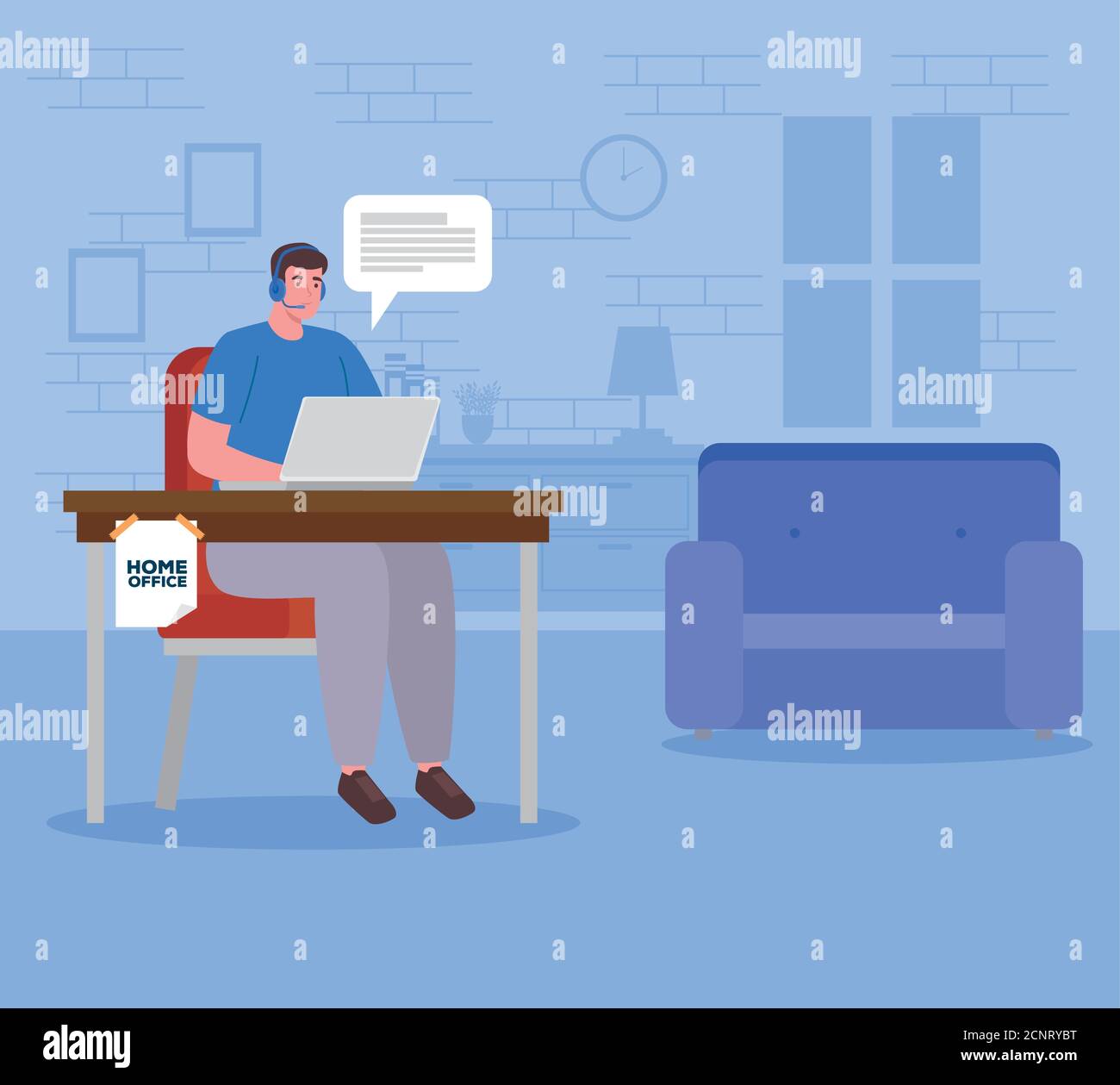 Teleworking resources Stock Vector Images - Alamy