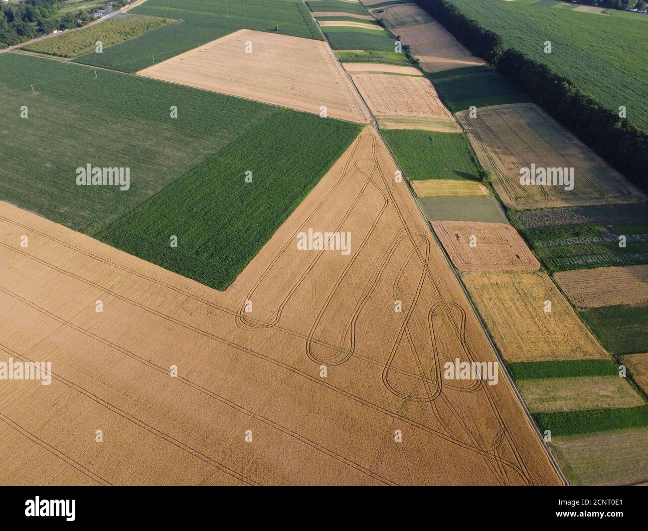 Agriculture aerial fields shapes hi-res stock photography and images ...