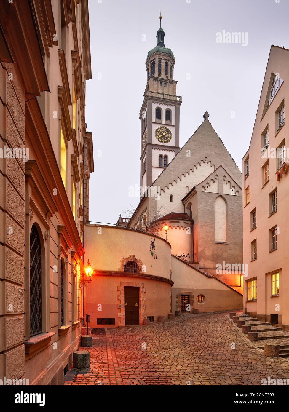 Tower, old town, wall, staircase, watchtower, observation tower, church ...