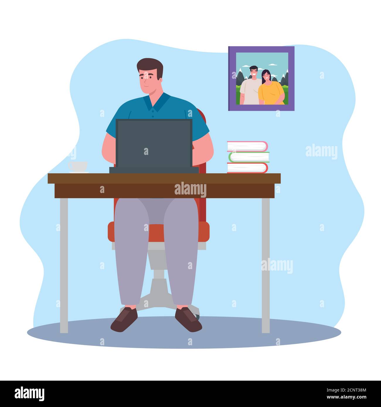 Teleworking resources Stock Vector Images - Alamy