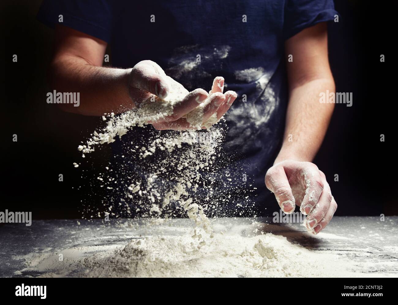 Flour particles hi-res stock photography and images - Alamy