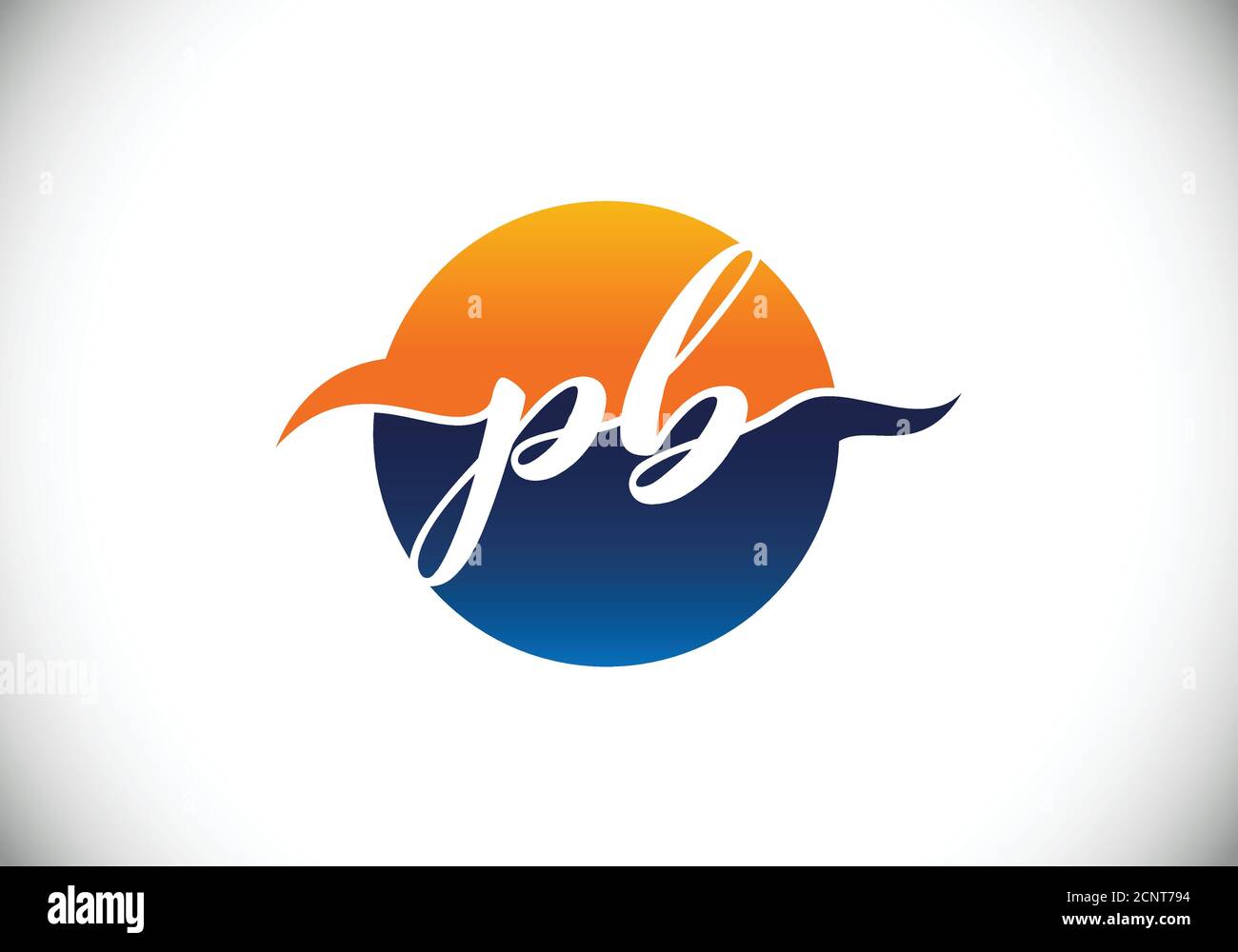 P B Initial Letter Logo design, Graphic Alphabet Symbol for Corporate ...