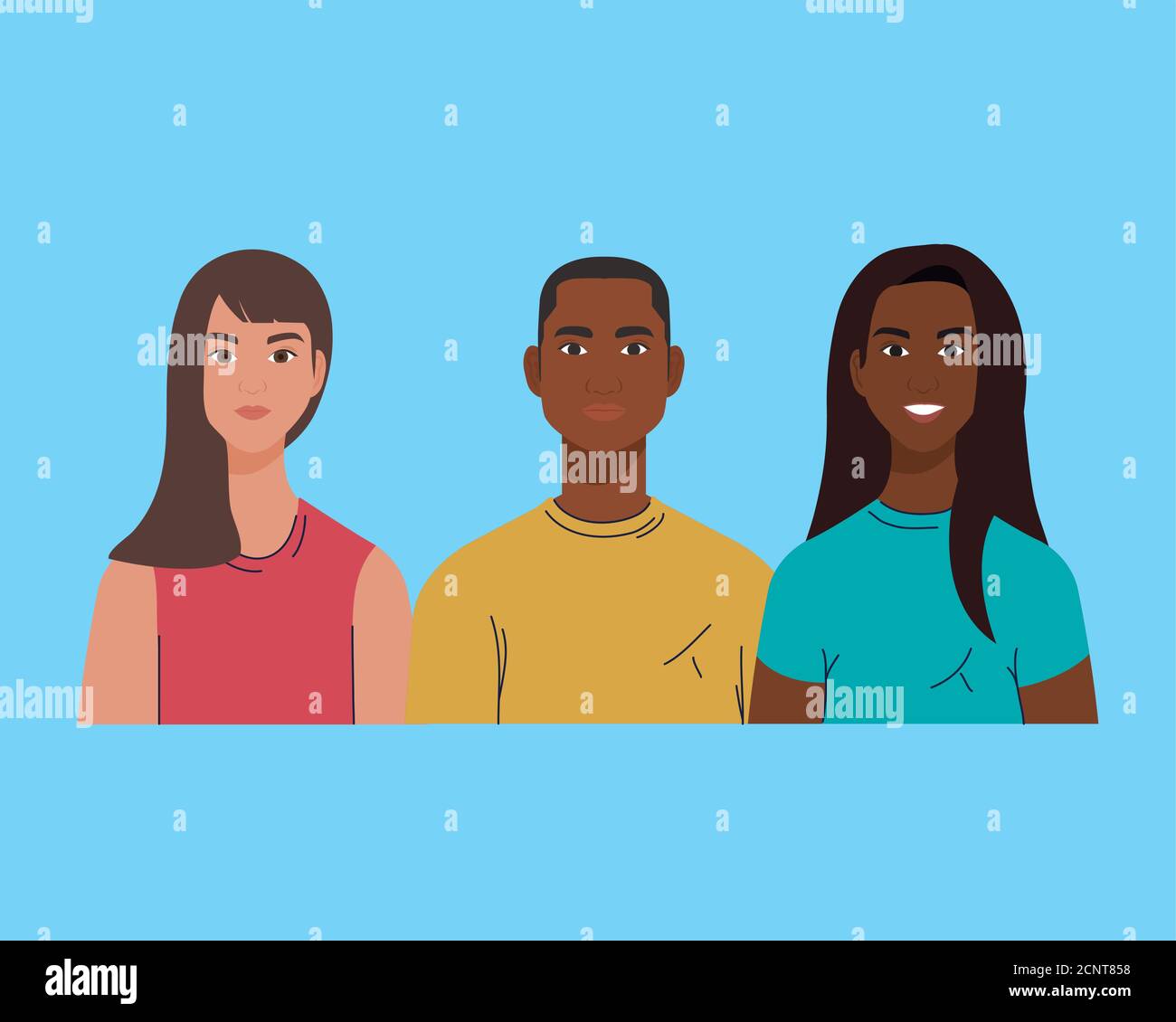 multiethnic, people together, diversity and multiculturalism concept ...