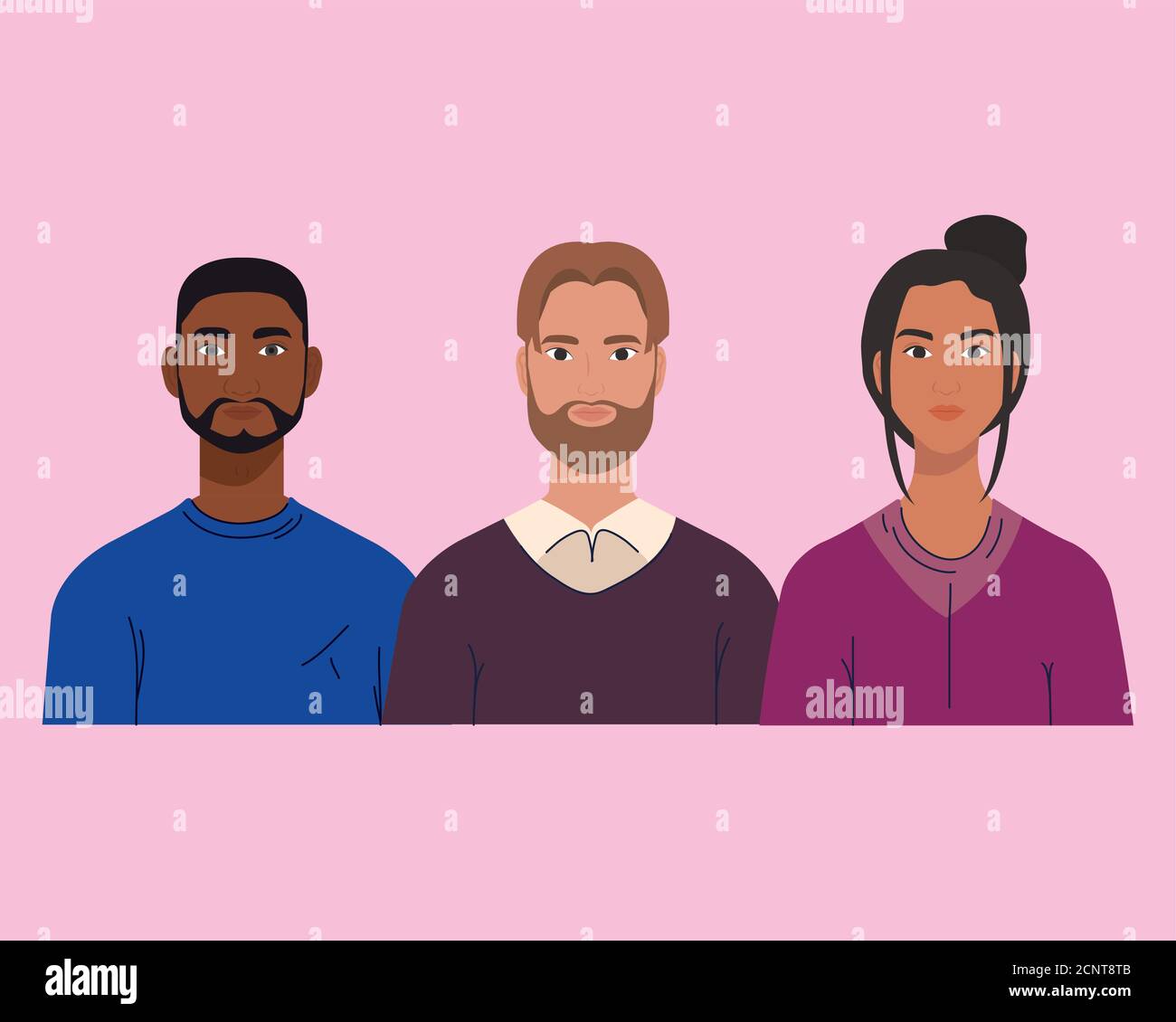 multiethnic, group of people together, diversity and multiculturalism ...