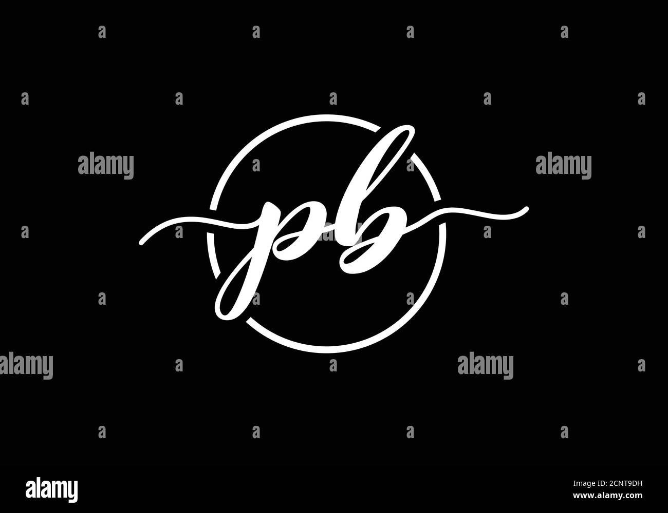 P B Initial Letter Logo design, Graphic Alphabet Symbol for Corporate ...