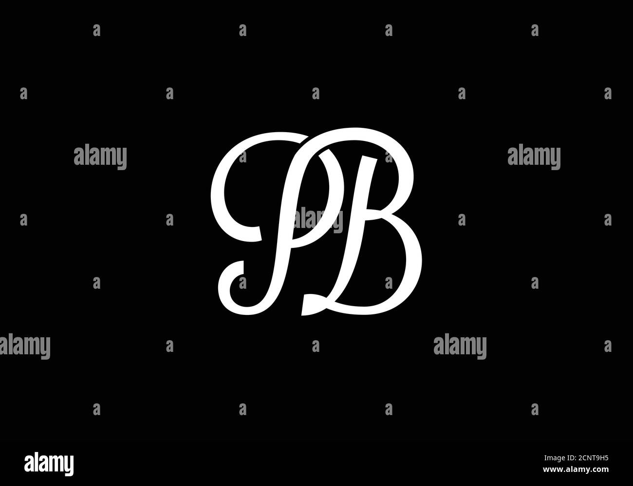 P B Initial Letter Logo design, Graphic Alphabet Symbol for Corporate ...