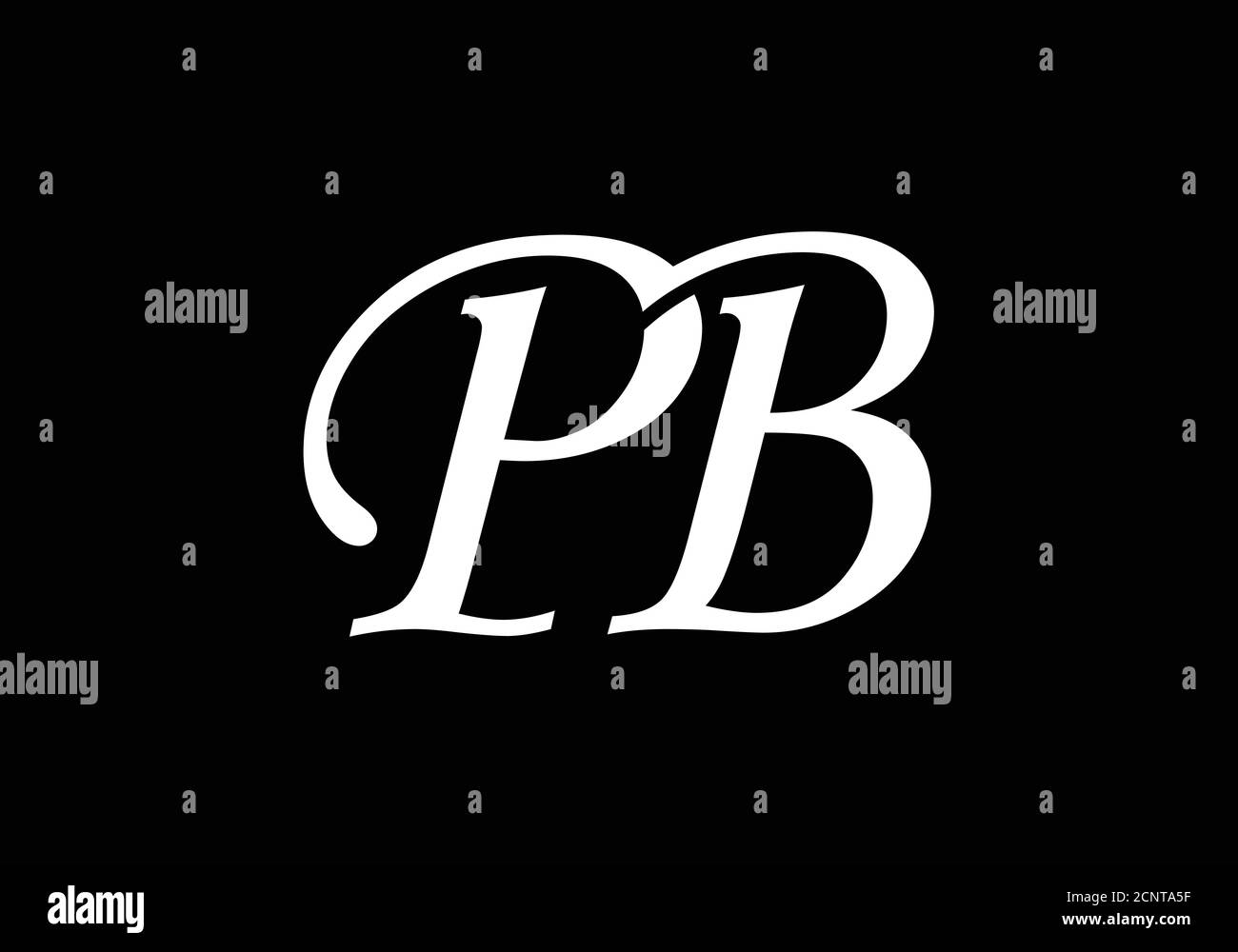 P B Initial Letter Logo design, Graphic Alphabet Symbol for Corporate ...