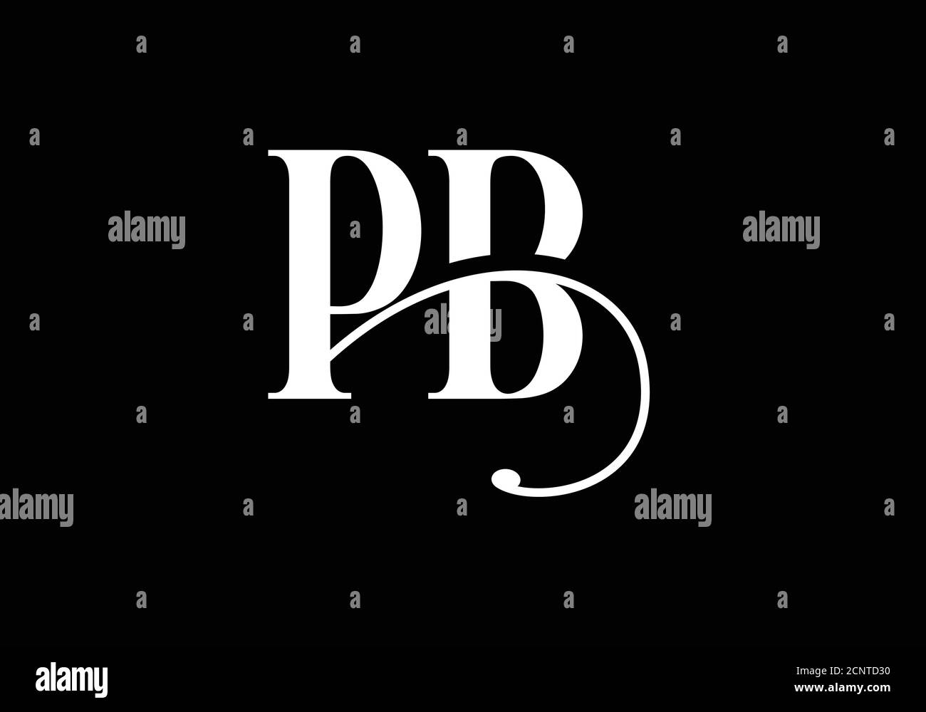 P B Initial Letter Logo design, Graphic Alphabet Symbol for Corporate ...