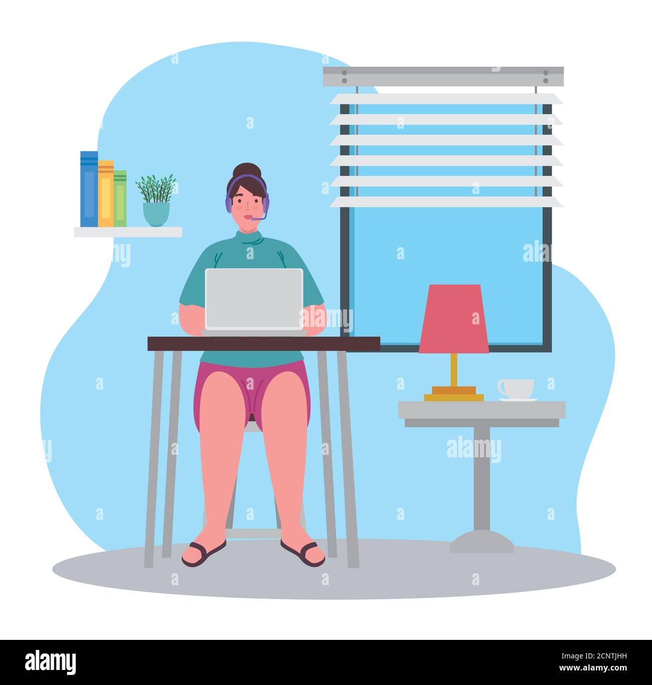 Teleworking resources Stock Vector Images - Alamy