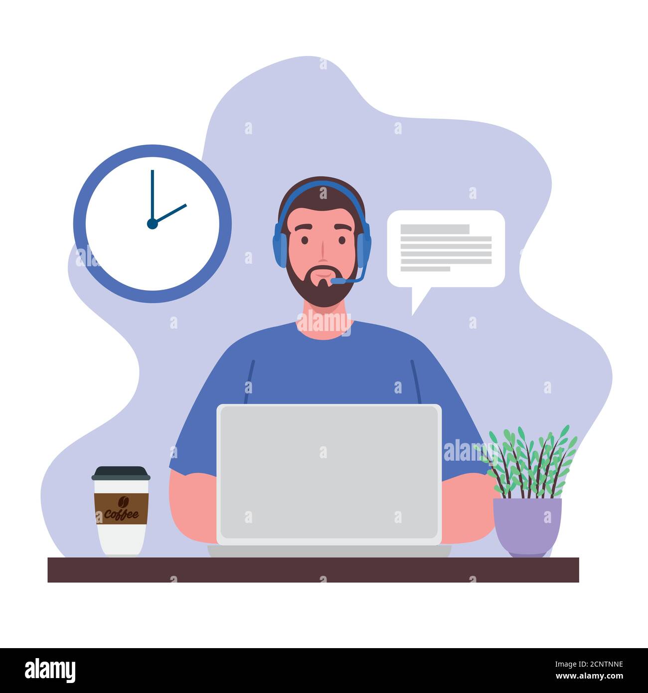 Teleworking resources Stock Vector Images - Alamy