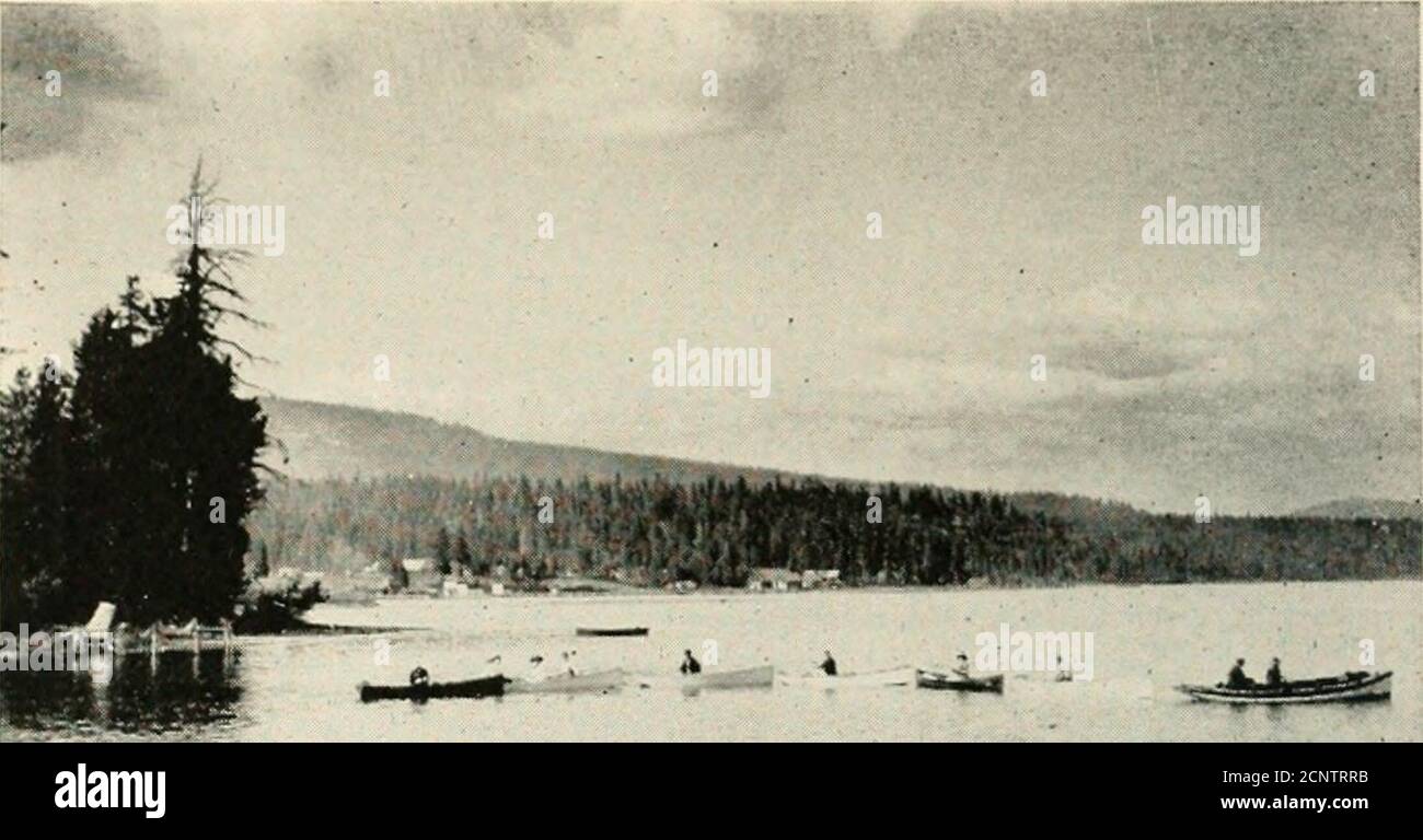 . The lake of the sky, Lake Tahoe, in the high Sierras of California ...